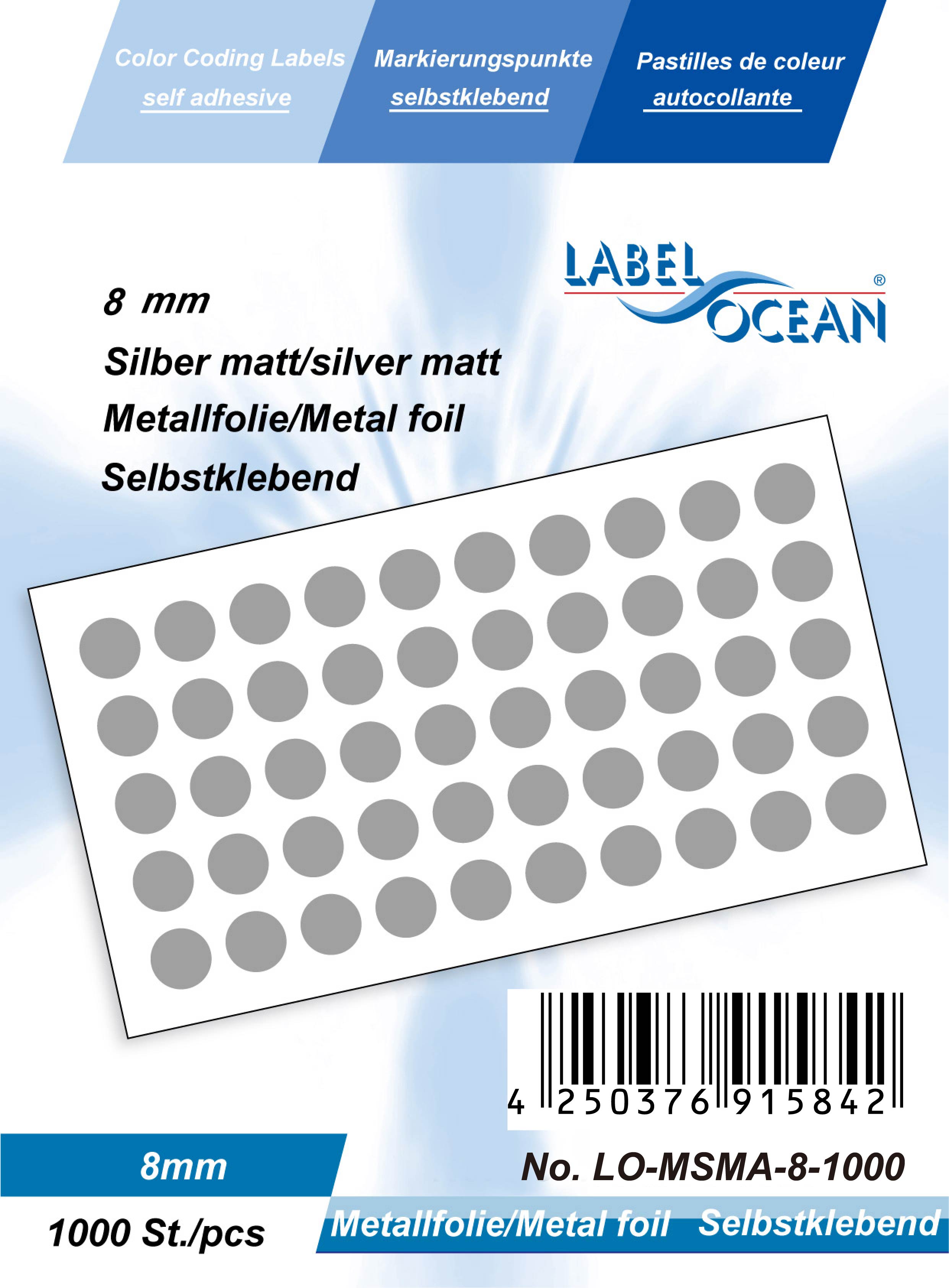 Markierungspunkte, Klebepunkte 8mm, rund aus Metallfolie | eBay